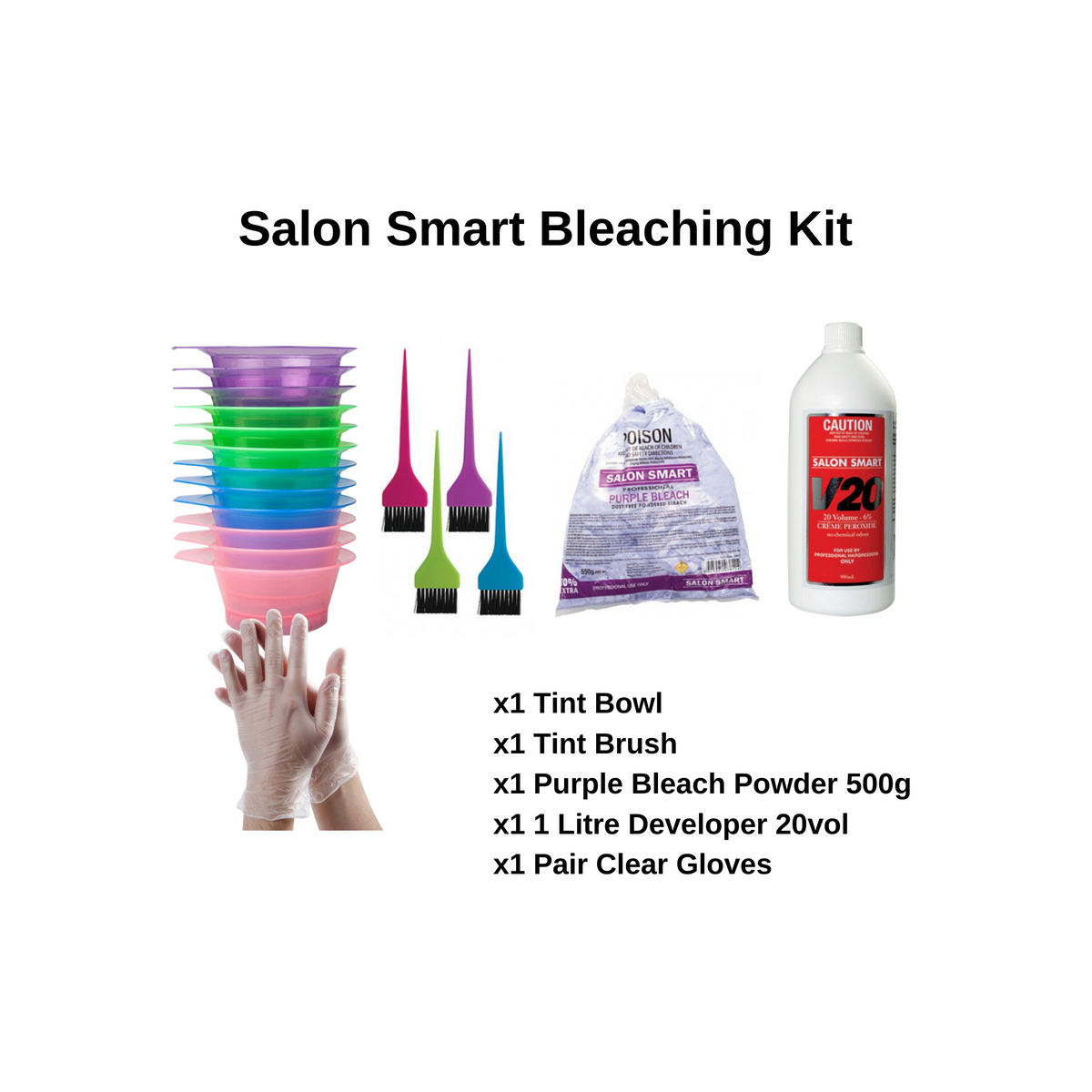 Salon Smart 20Vol (6%) Purple Bleach Kit – Hairworks Extra